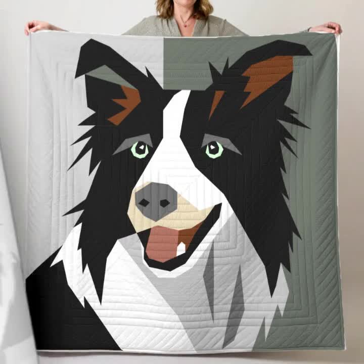 Border Collie Quilt Pattern New Paper Piecing Dog Patterns Made By