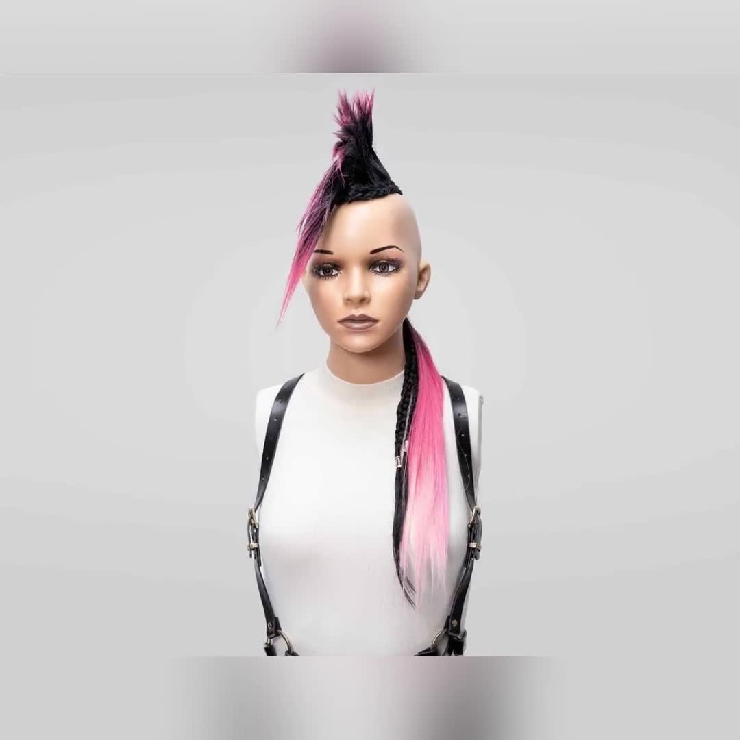 Pink Mohawks Miley Cyrus Vs. Pink: Battle Of The Mohawks