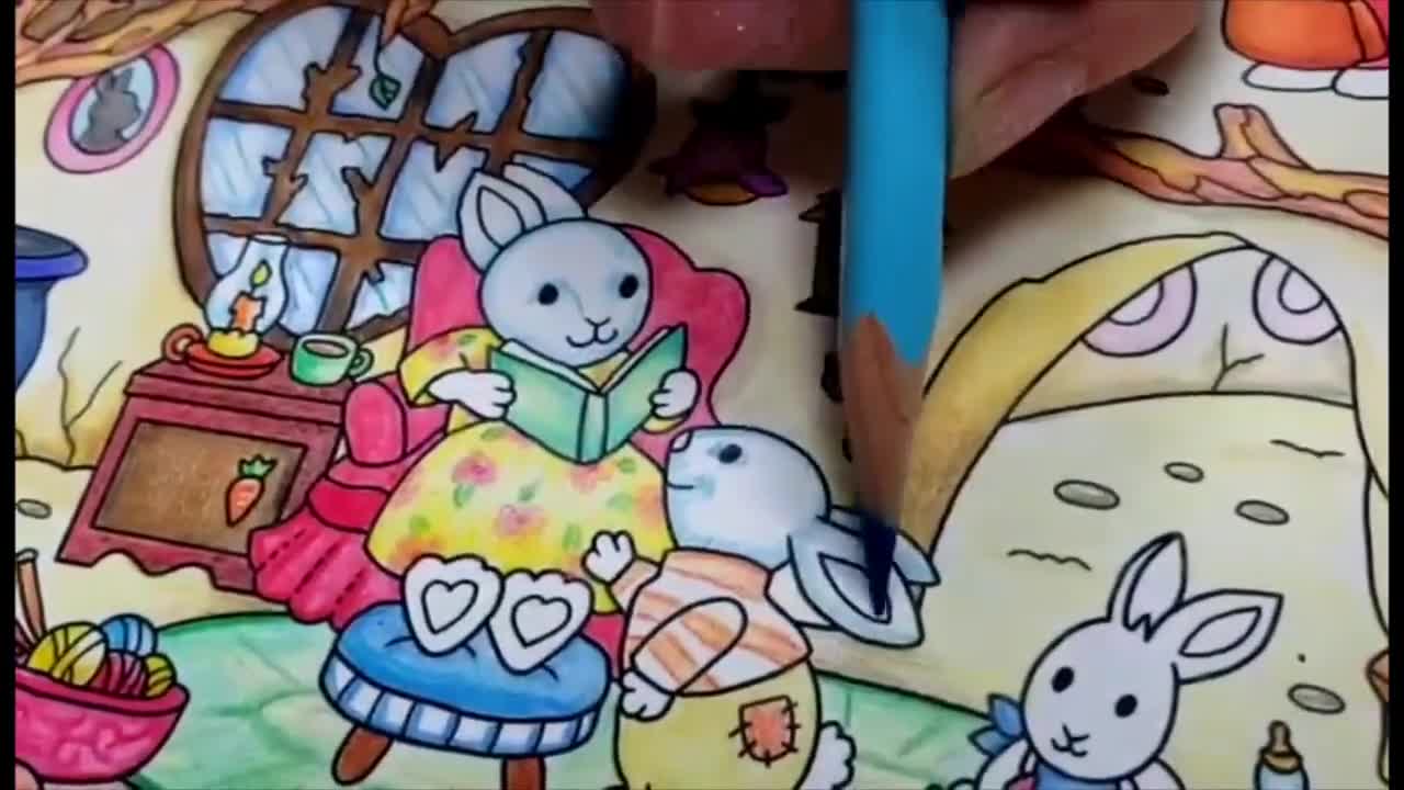 Coloring Rabbit Burrow Outline