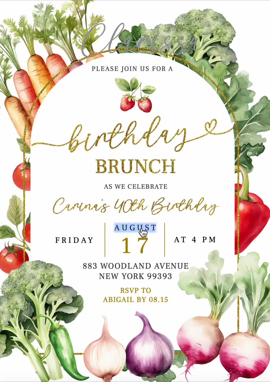 Vegetable Garden Themed Invitations Page 19 | Garden Invitation