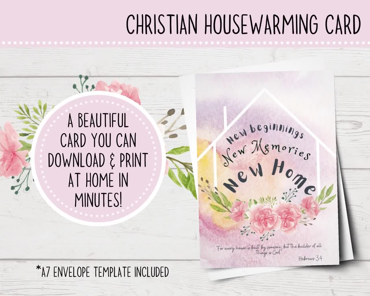 Printable Housewarming Cards Outline