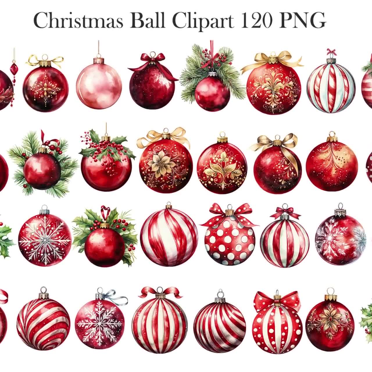Christmas Balls Clipart