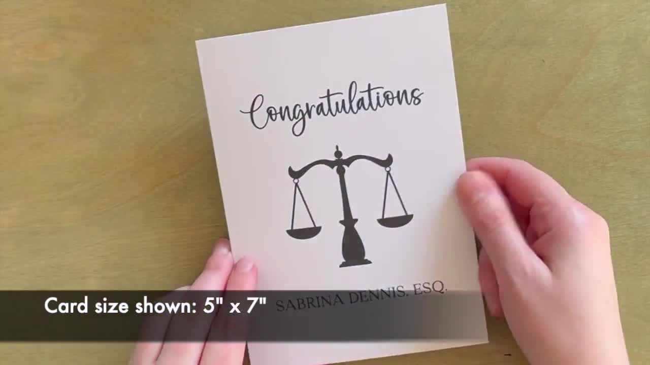 New Attorney Announcement Card