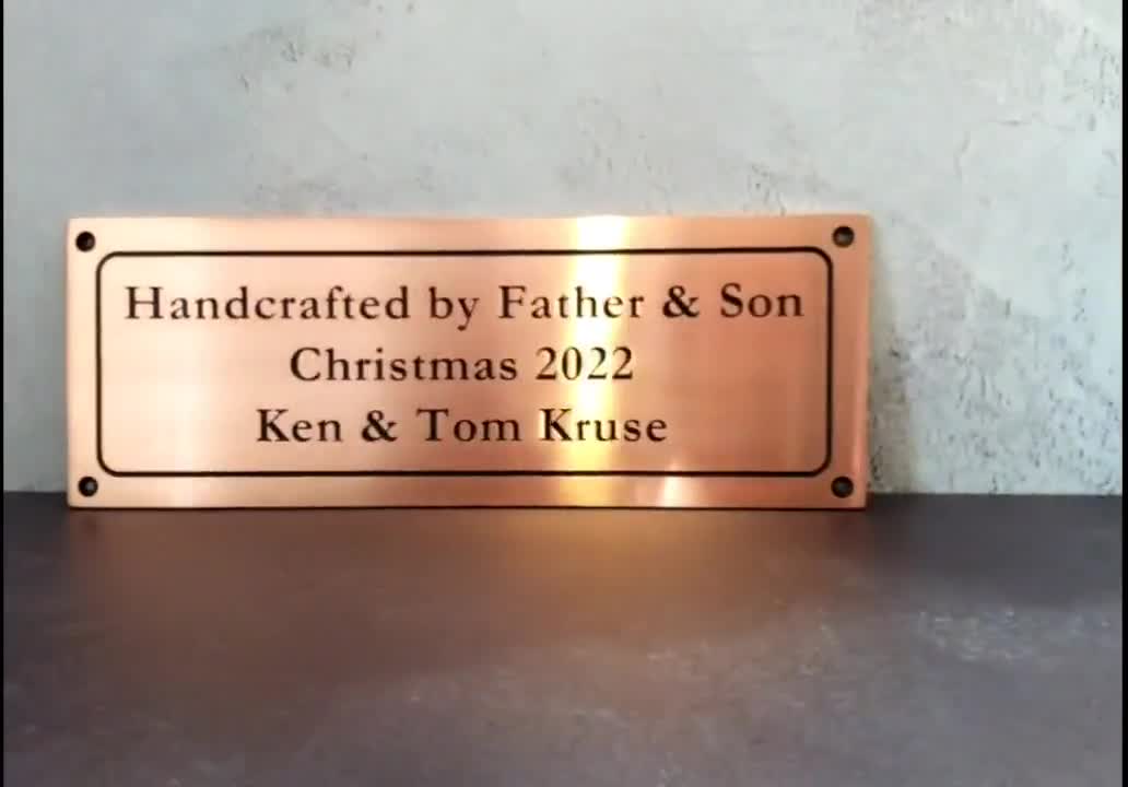 Copper Name Plate