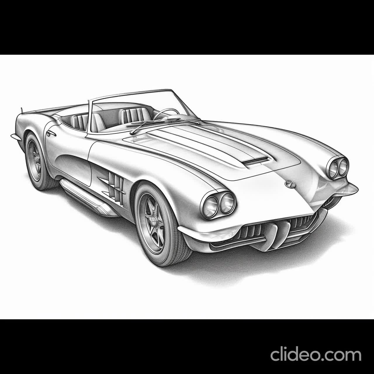 mach 1 mustang fastback coloring pages