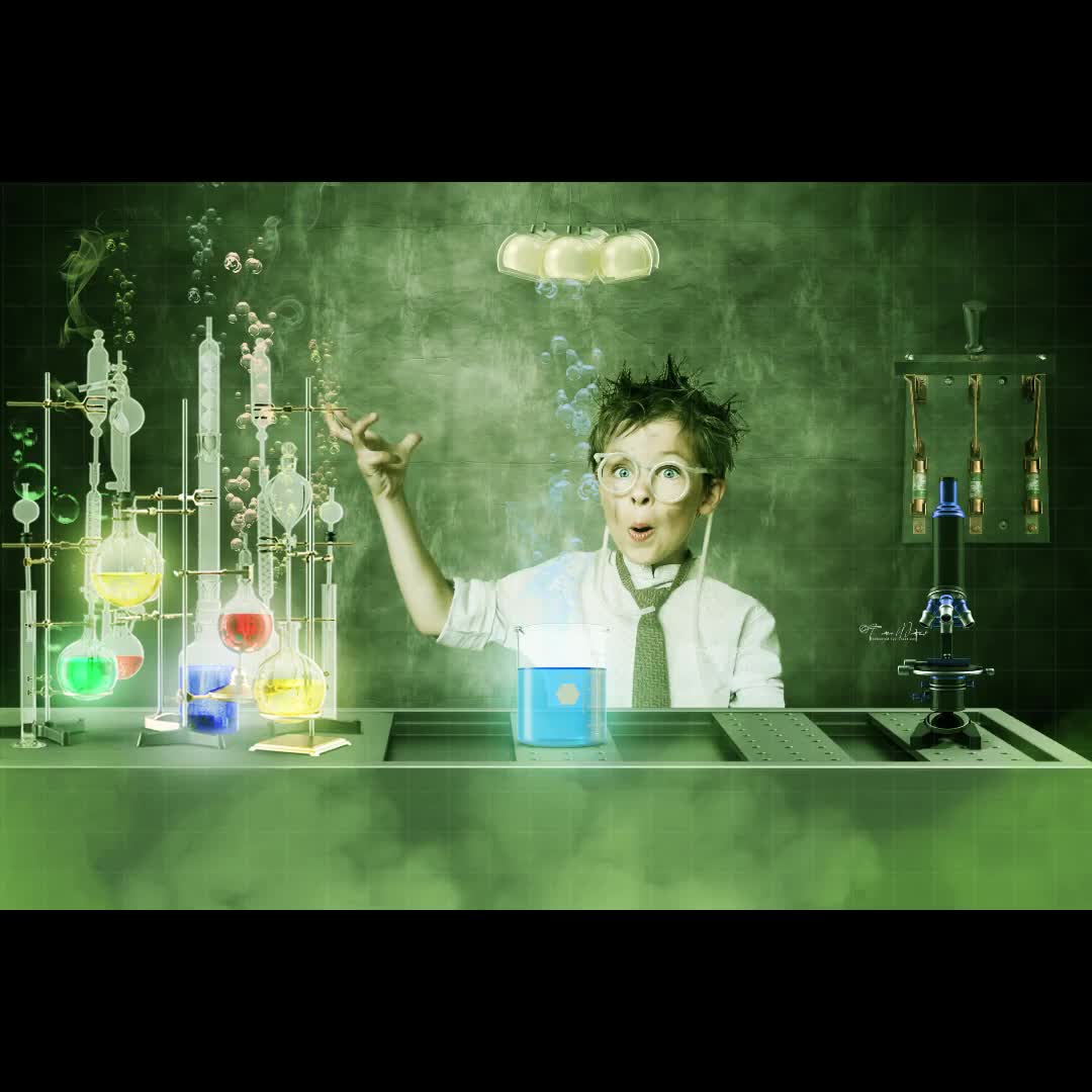 Mad Science Lab Background