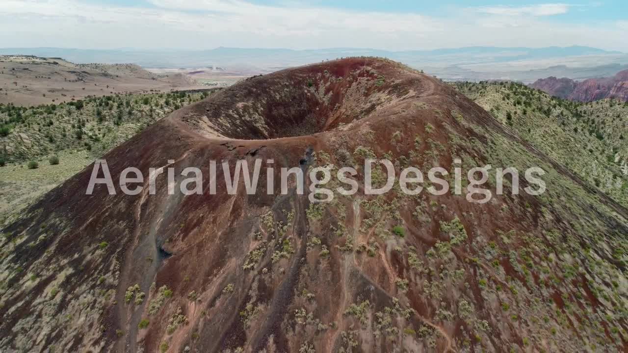 Real Cinder Cone Volcano