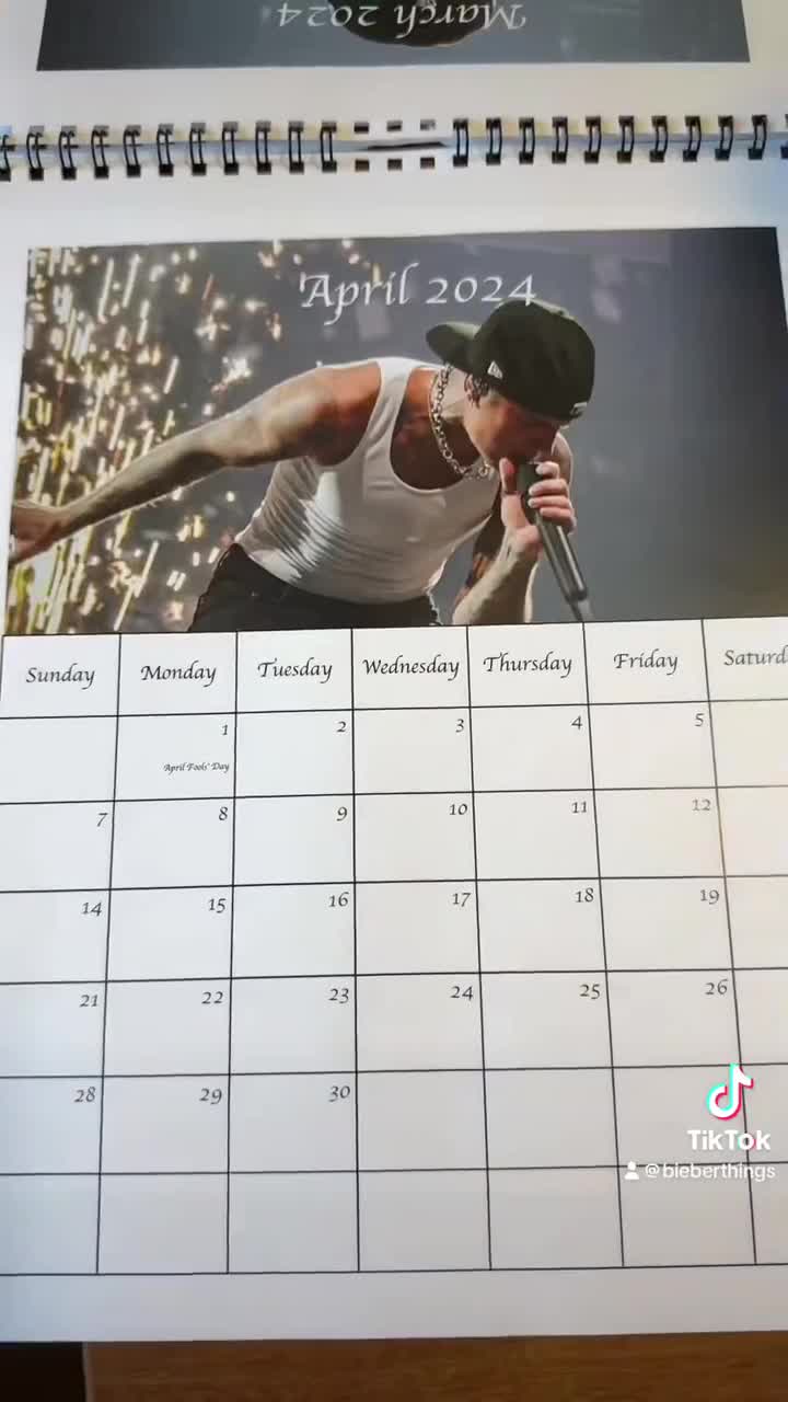 Justin Bieber 2024 Calendar Pictures July