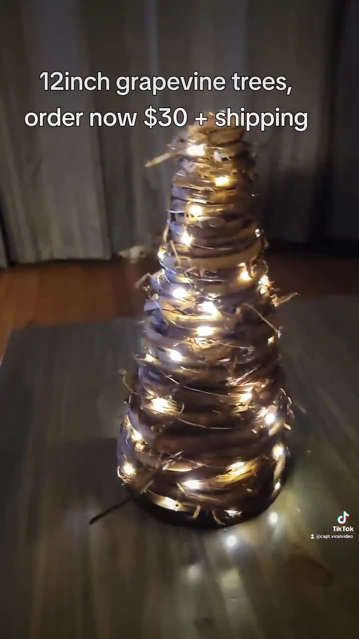Grapevine Trees With Christmas Lights