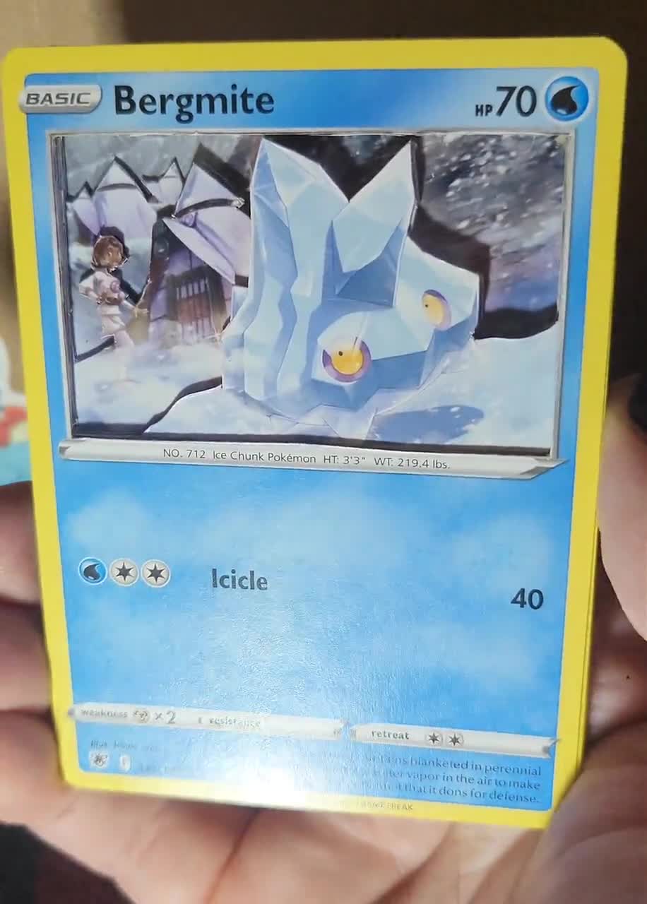 Bergmite Evolution Card