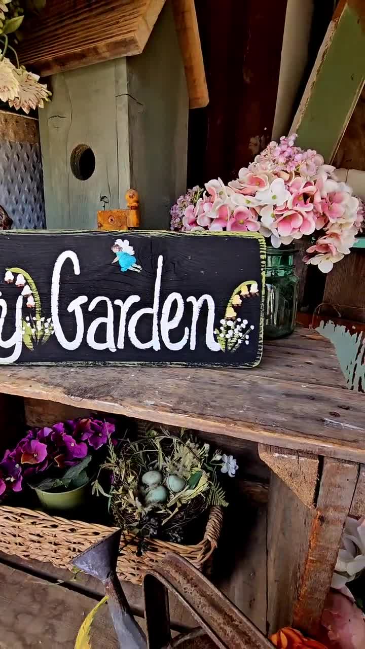 Rustic Garden Center Signs Custom Made Garden Rustic Door Signs Add