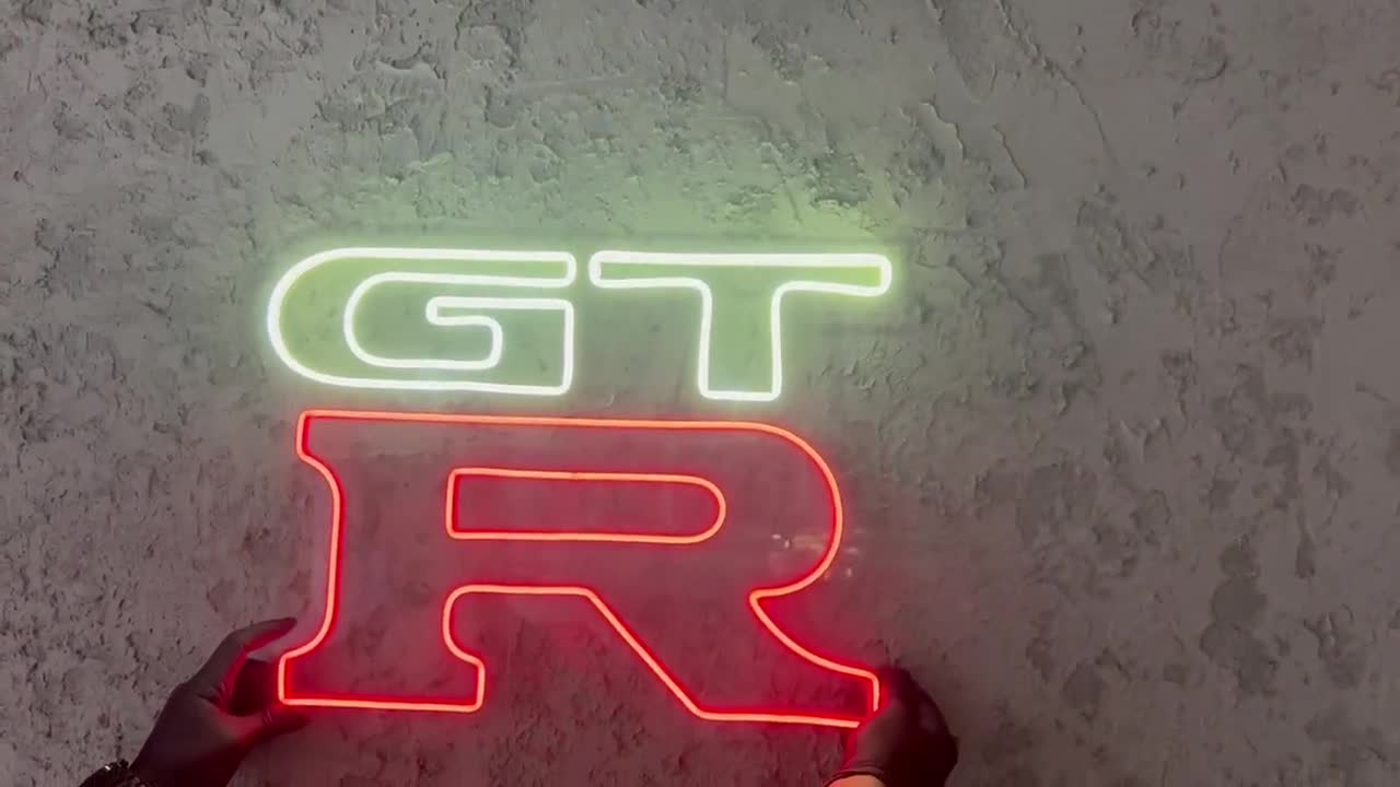 Nissan With Neon Lights
