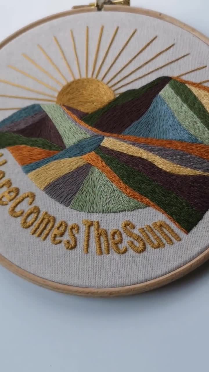 Mountain Sun Embroidery