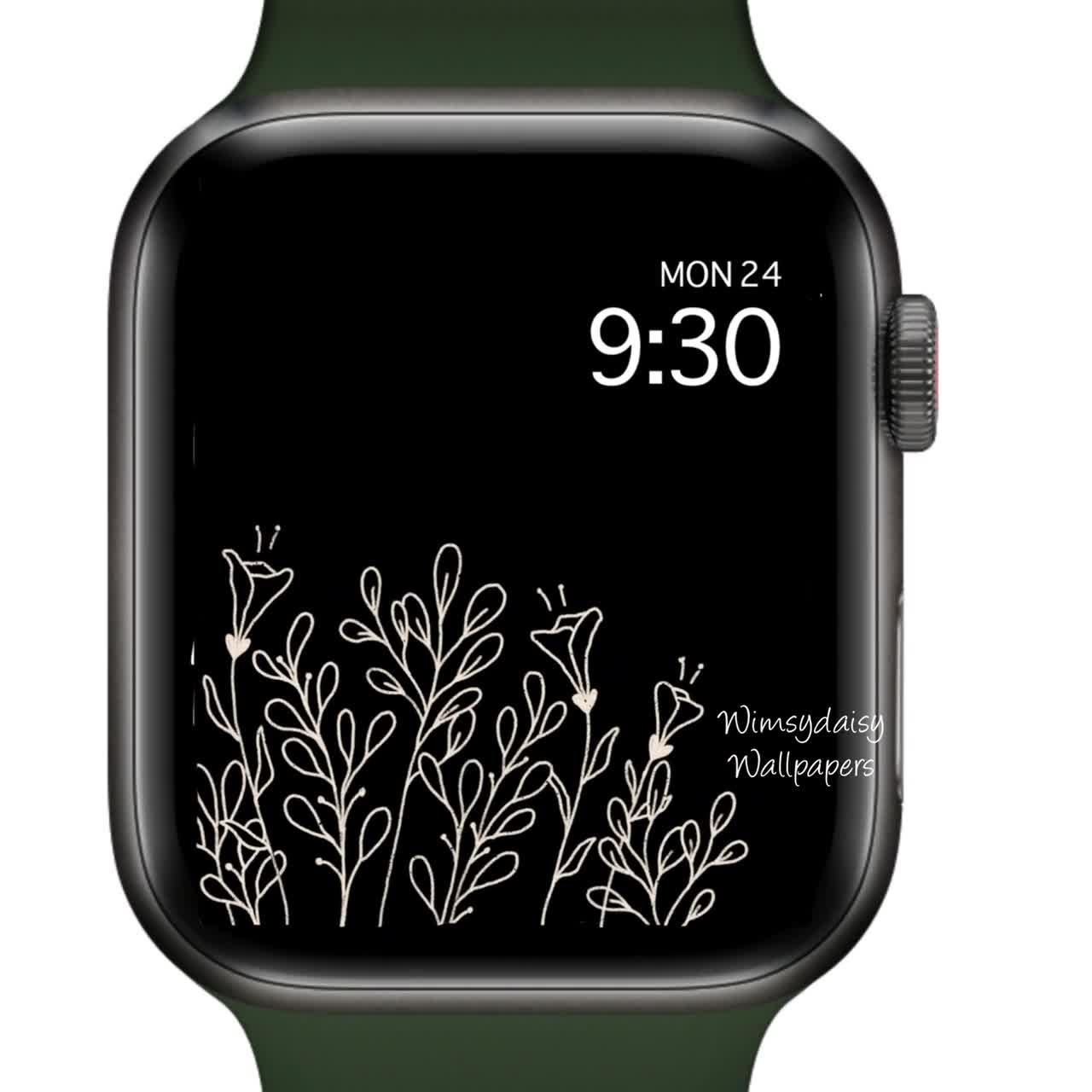 Black Apple Watch Wallpaper