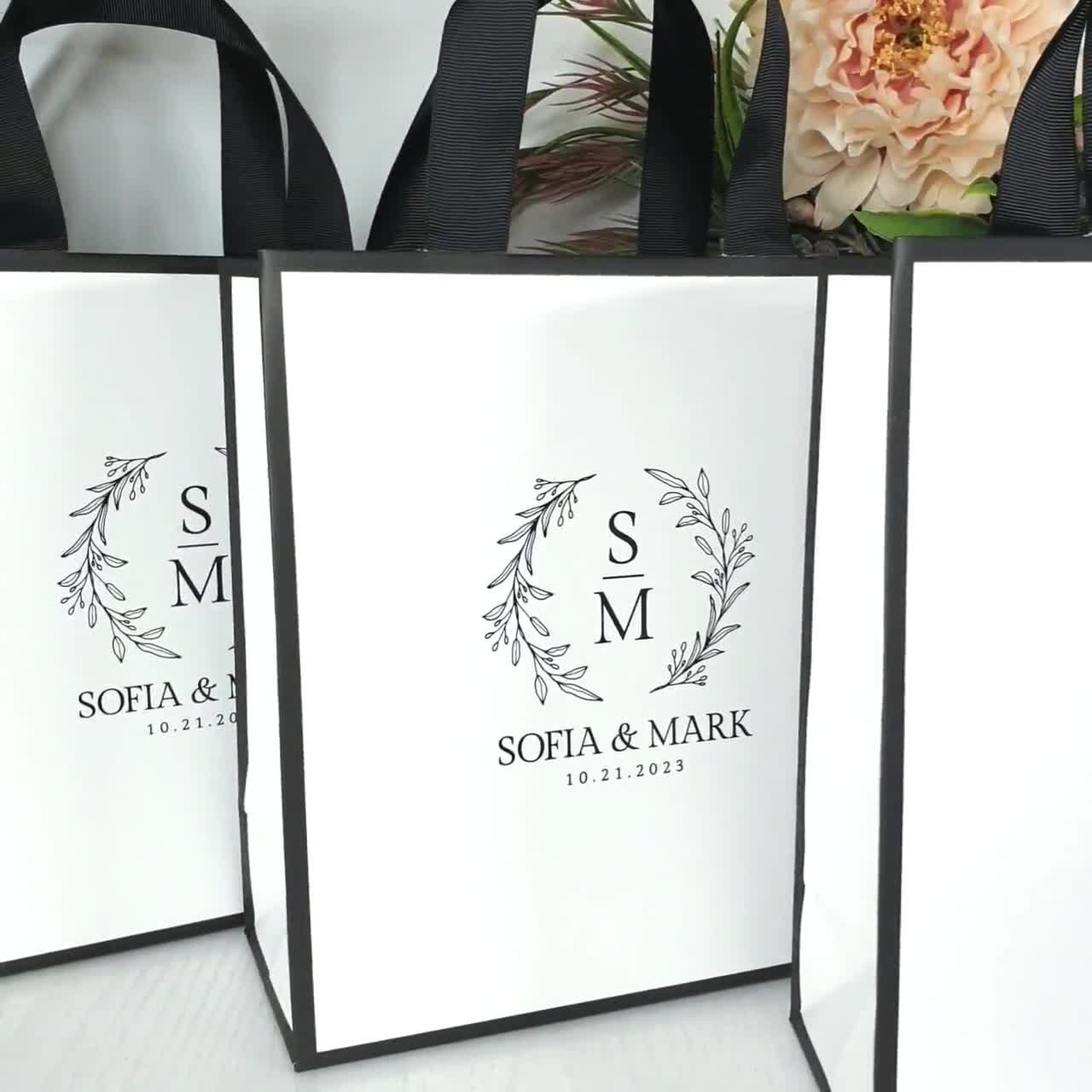 Monogram Paper Bag Wedding