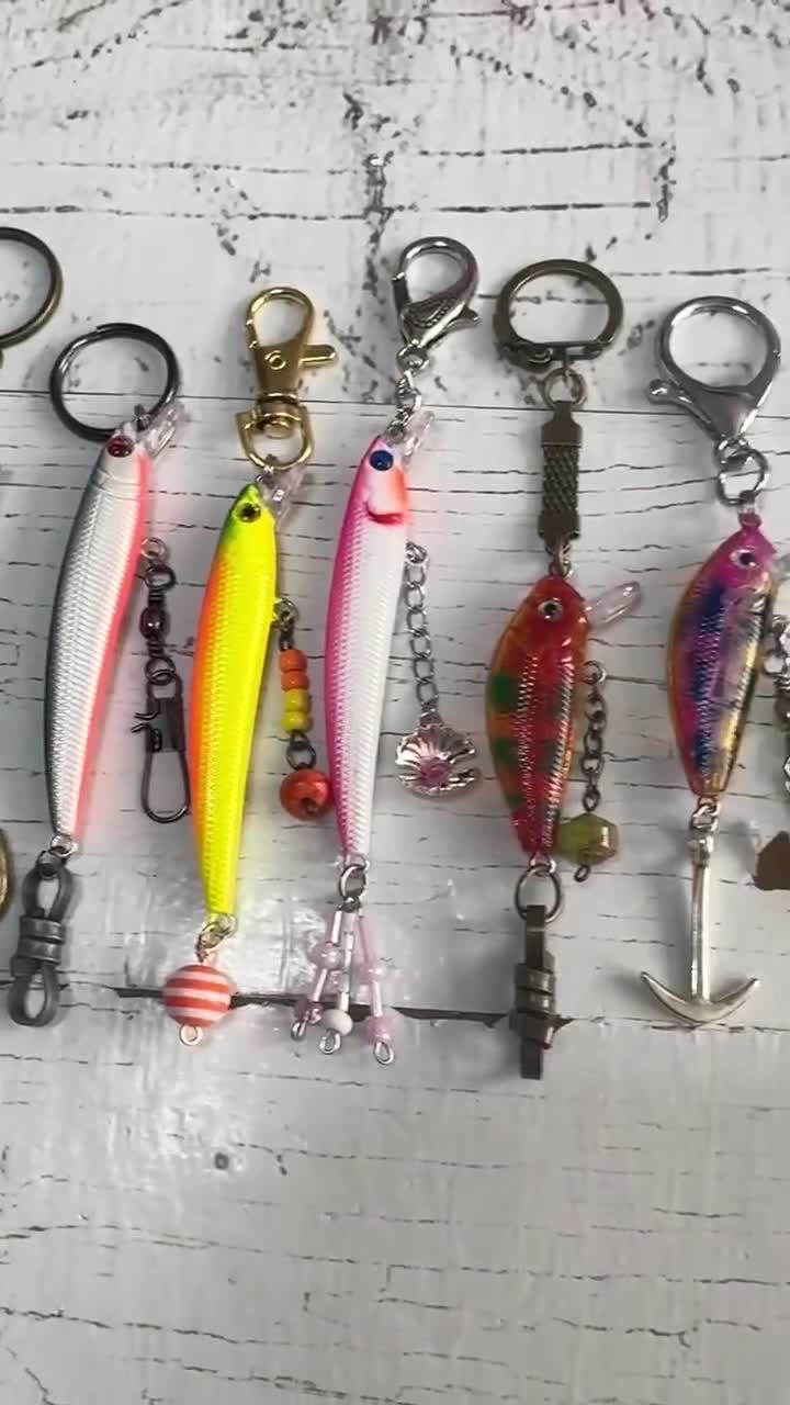 3D Fish Keychain Gifts For Anglers 5-Piece Fishing - Realistic Tropical ...