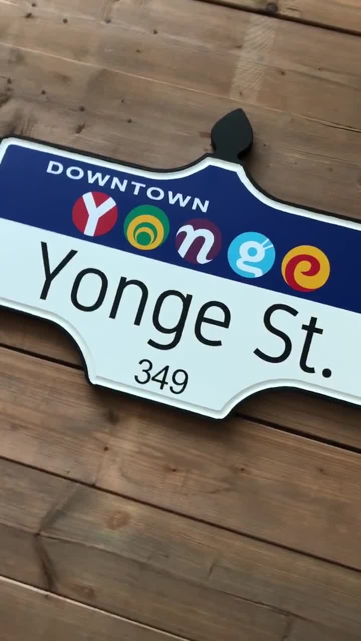 Yonge Street Toronto Street Sign Mimico Village | Toronto Street Sign