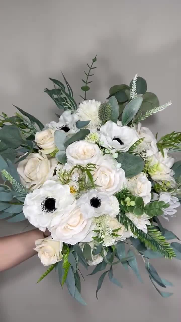 Wedding Flowers From Springwell White Anemones And