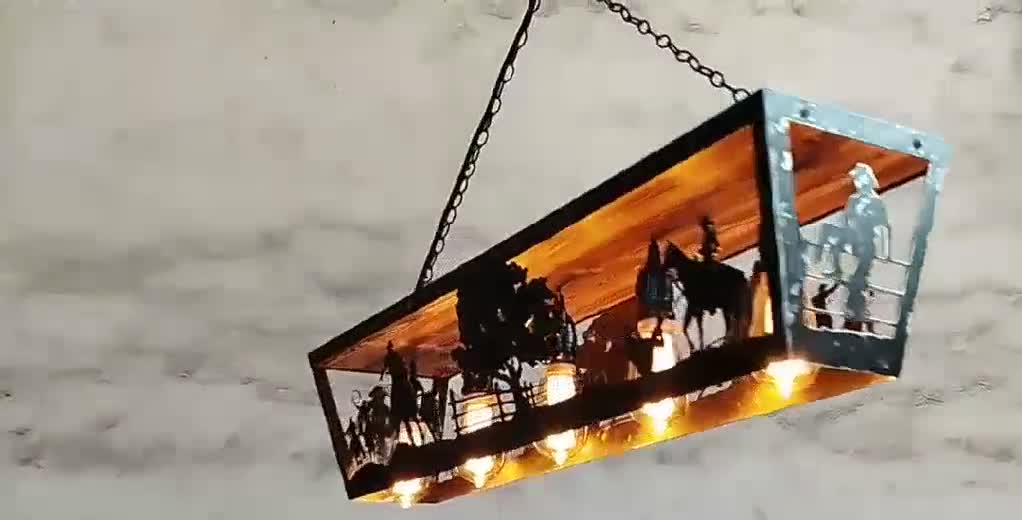Rustic Light Fixtures With Western Stars