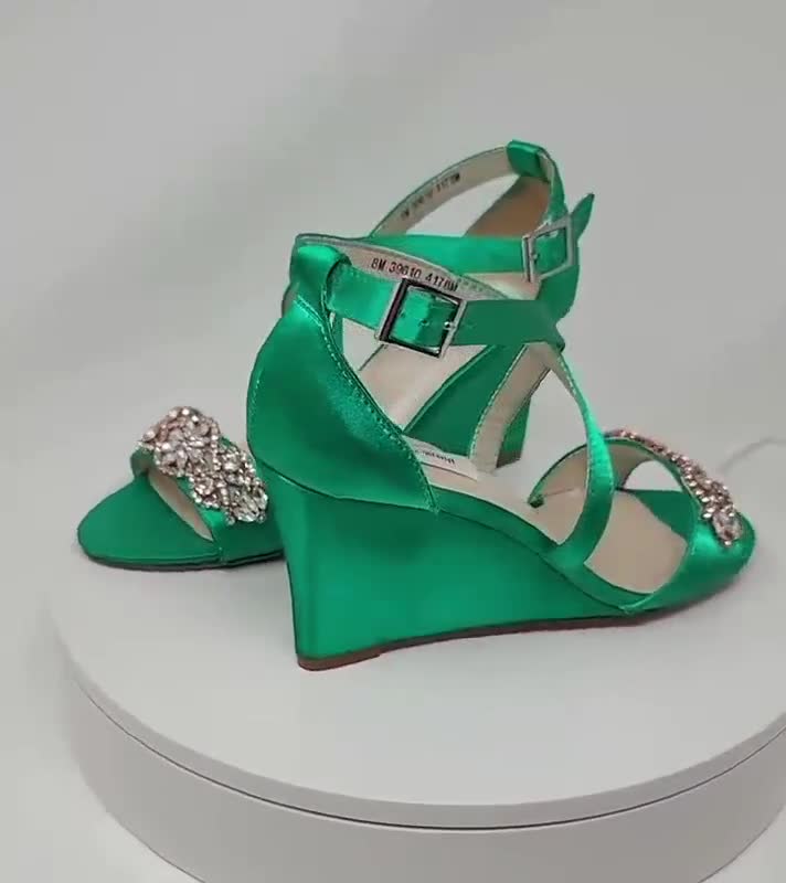 Lime Green Wedding Wedges