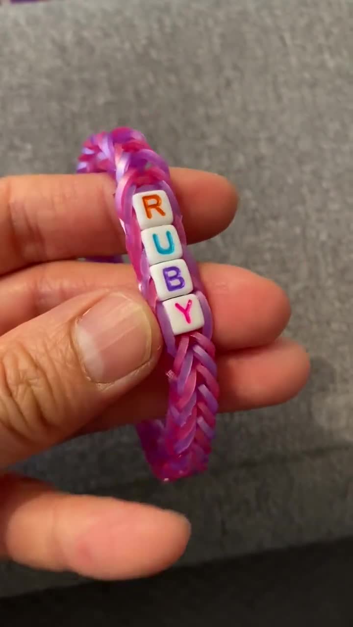 Rainbow Loom Band Letters