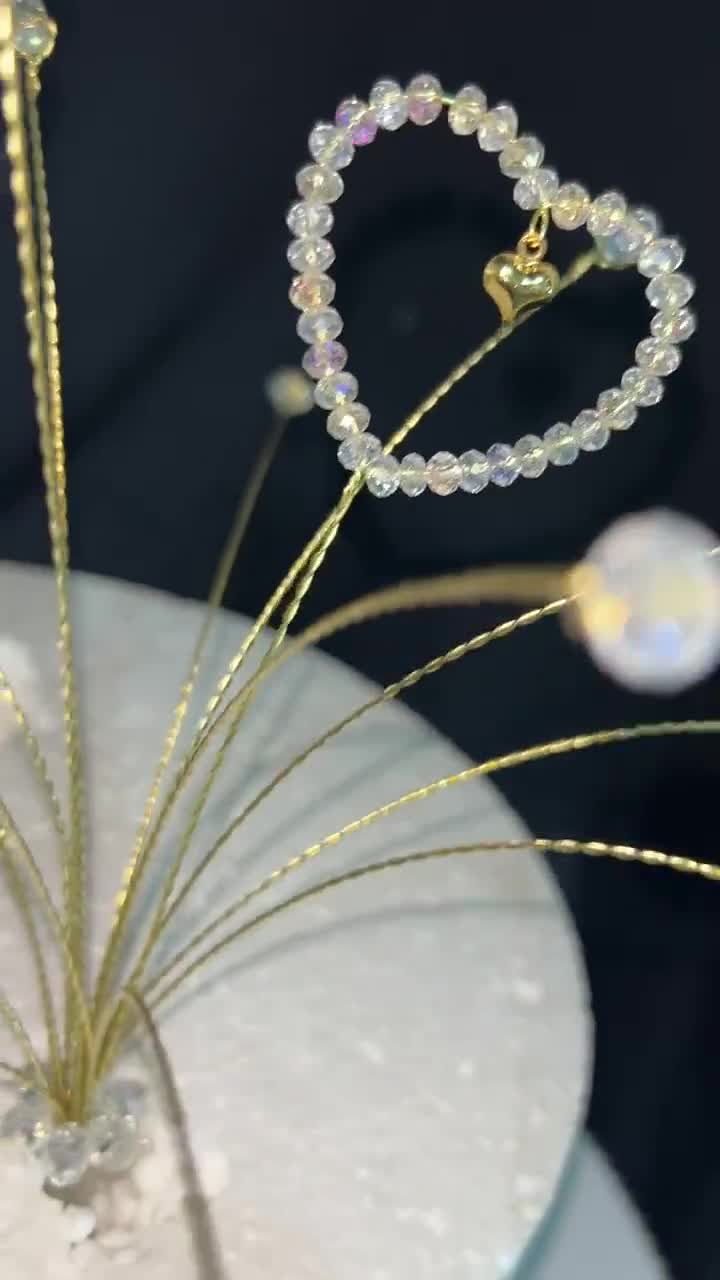 Diy Crystal Cake Topper