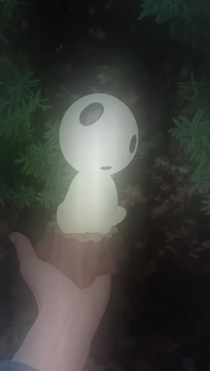 Kodama Figures LED Glow Figure Kodama Lamp - Wireless LED Night Light ...