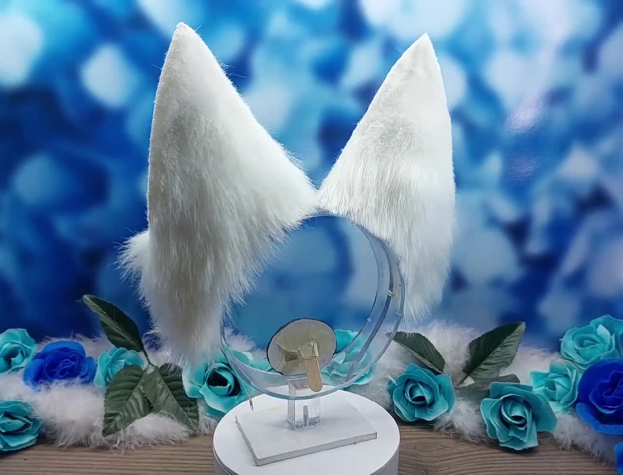 Furry Tail Daxin Halloween Faux Fur Animal Cosplay Set, Cat Ears ...