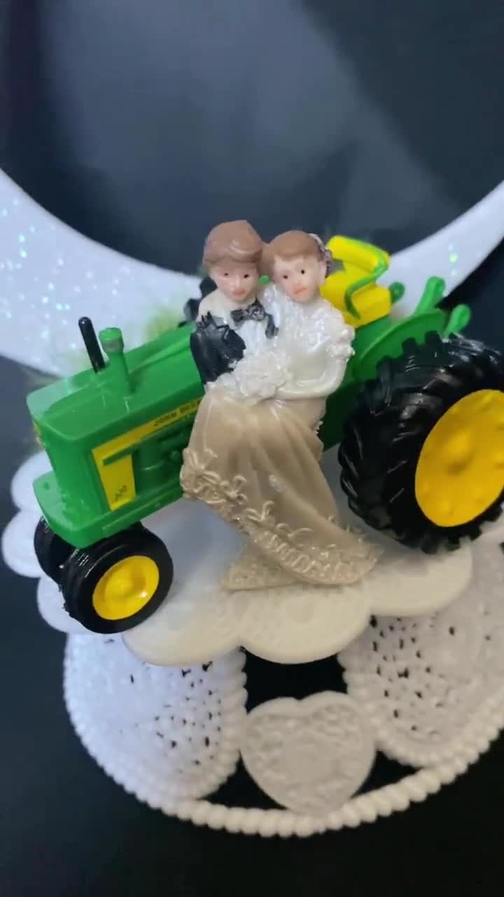 John Deere Wedding Cake Toppers Country Western John DEERE Tractor