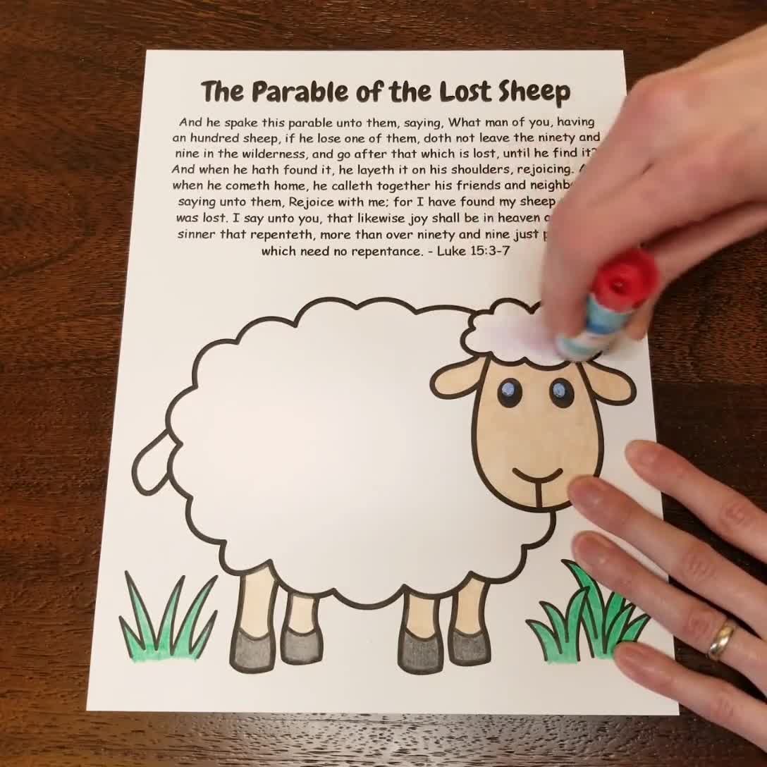 Lost Sheep Craft For Toddlers