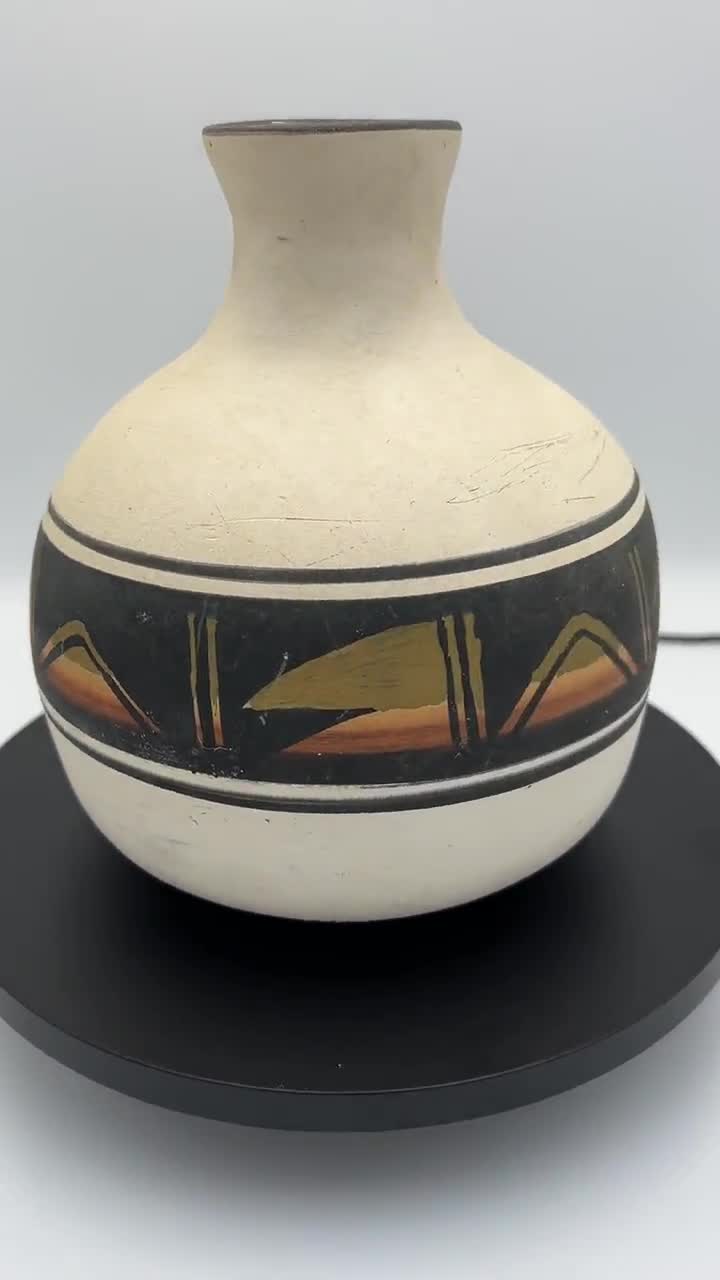 Ute Indian Pottery RUTH ROOT Matte Purple BOWL Native American UTE Mtn