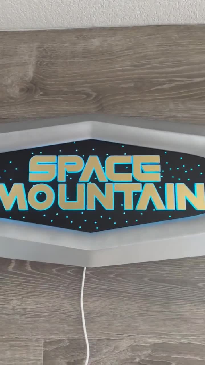 Space Mountain Sign