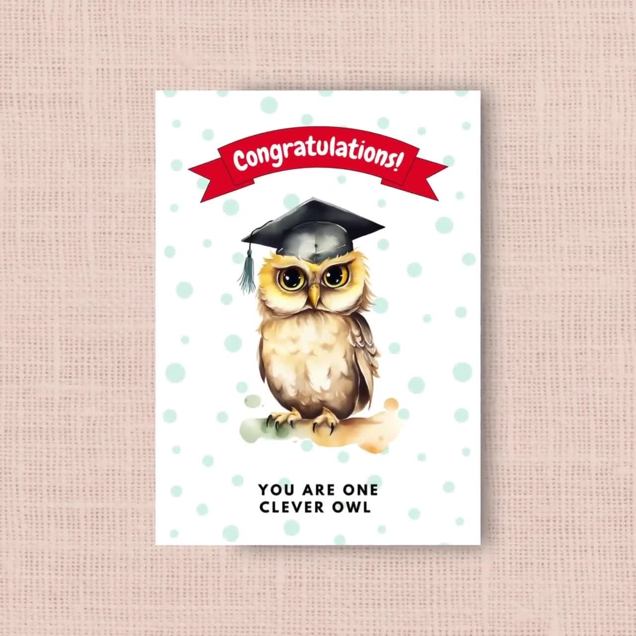 Owl Graduation Card To Print Pannell Designs Paper Crafting: Owl
