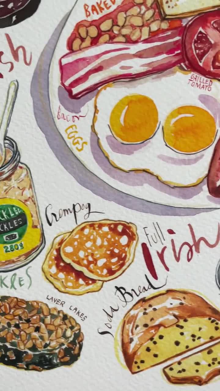 Breakfast Food Illustration