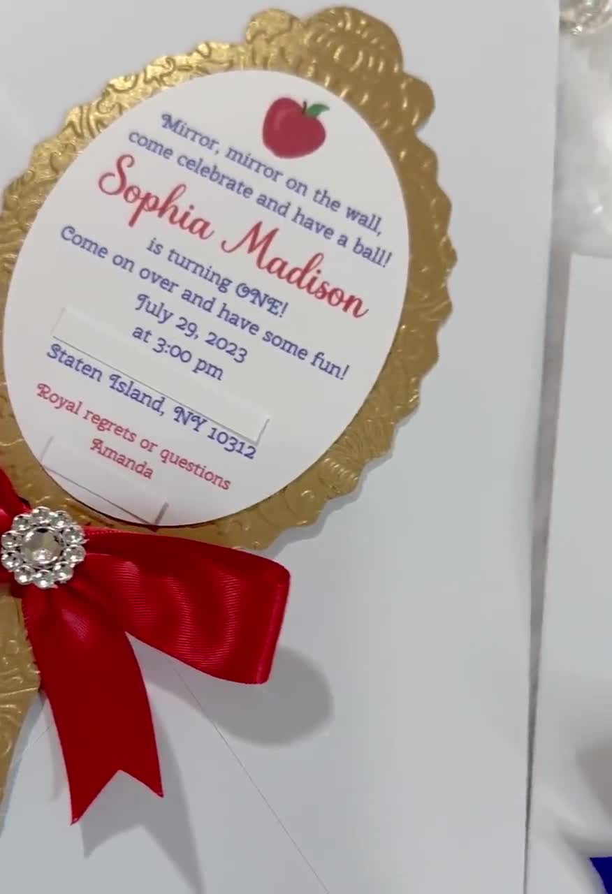 Princess Mirror Invitation Set