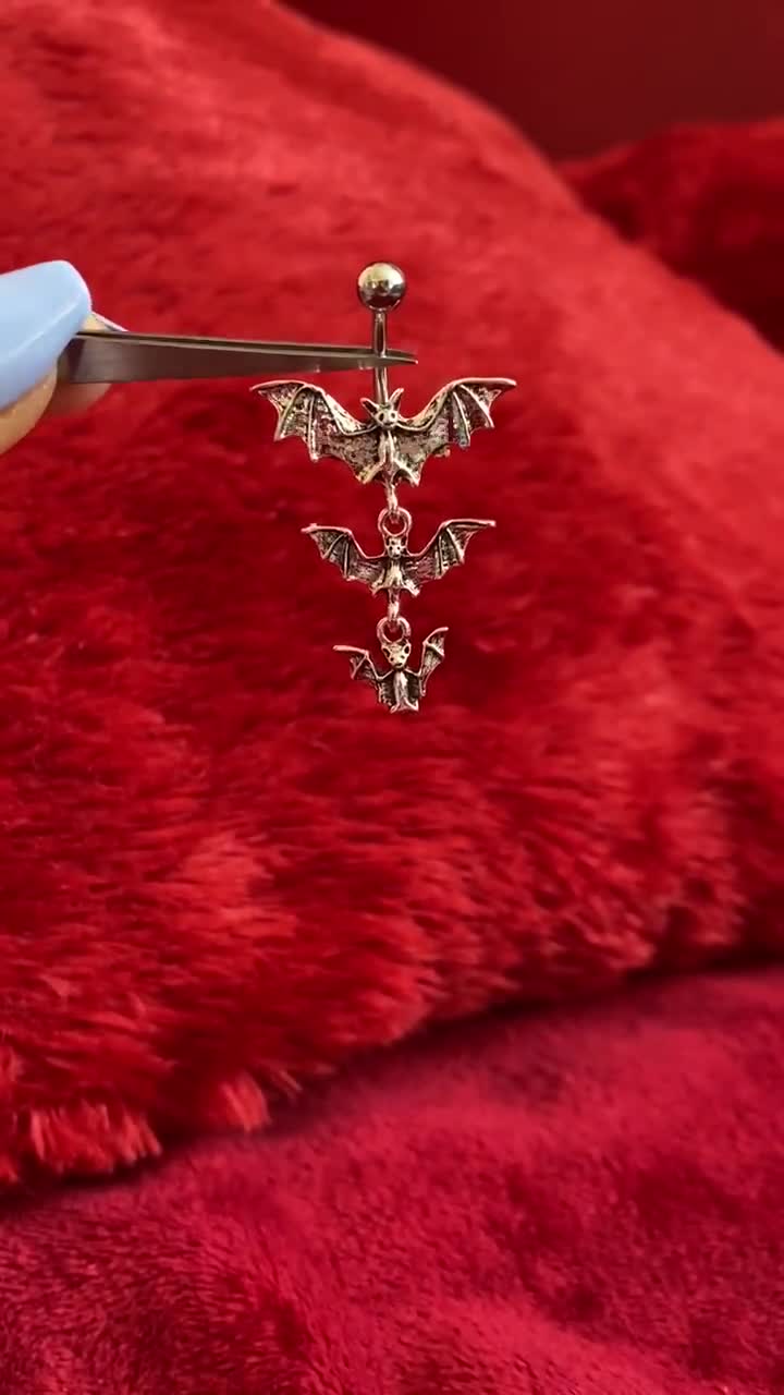 Batman Navel Ringen Bungelen Bat Belly Ring Etsy UK