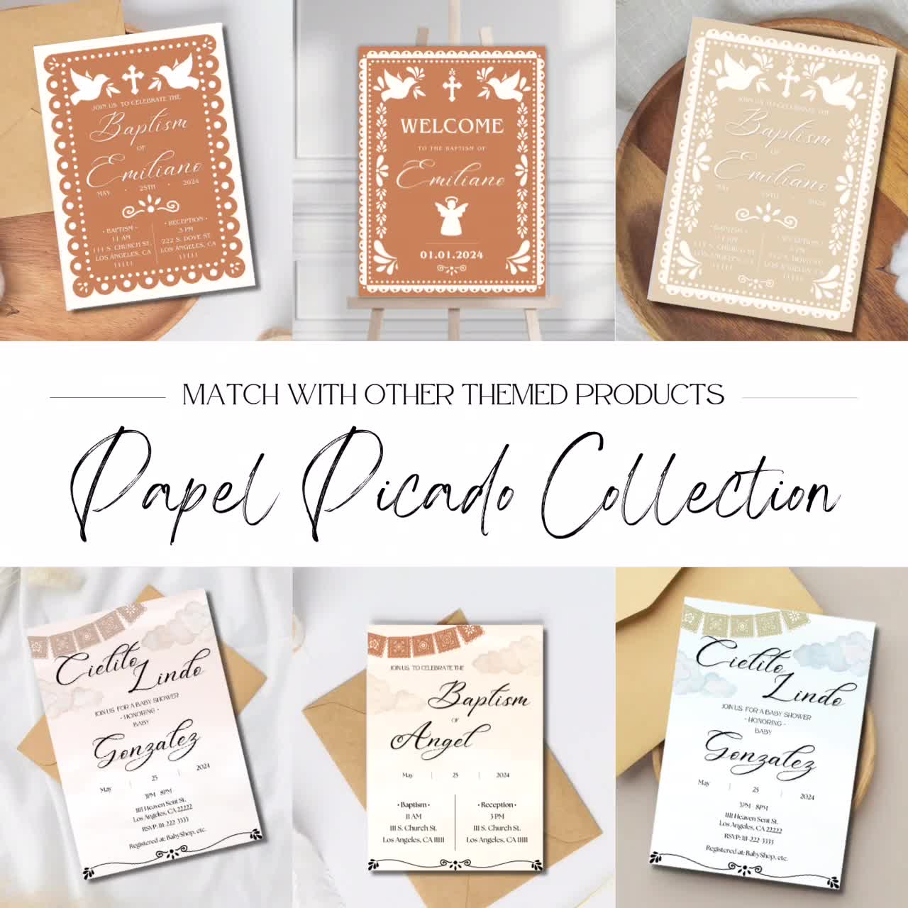 Papel Picado Wedding Seating Chart