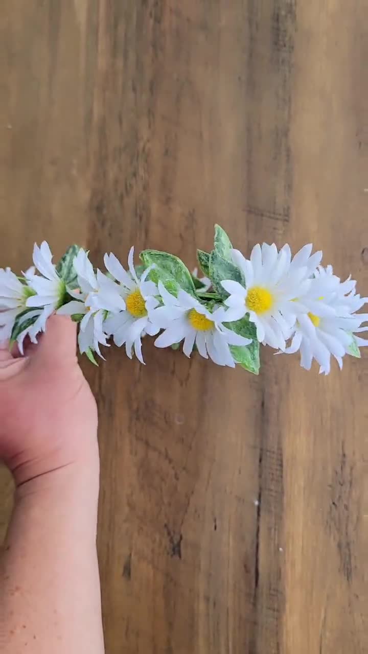 White Daisy Crown Daisy Flower Crown Daisy Halo Festival 36 Pretty
