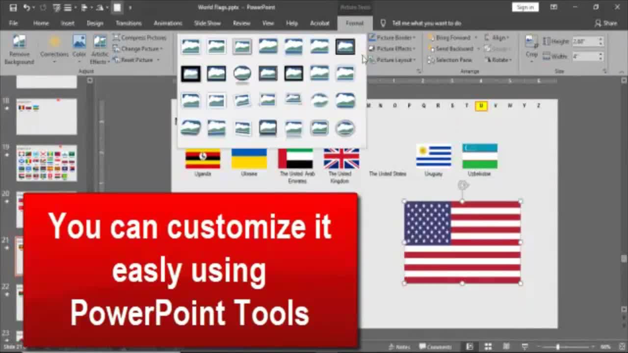 Plantilla De Powerpoint Con Banderas Internacionales Plantillas Gratis