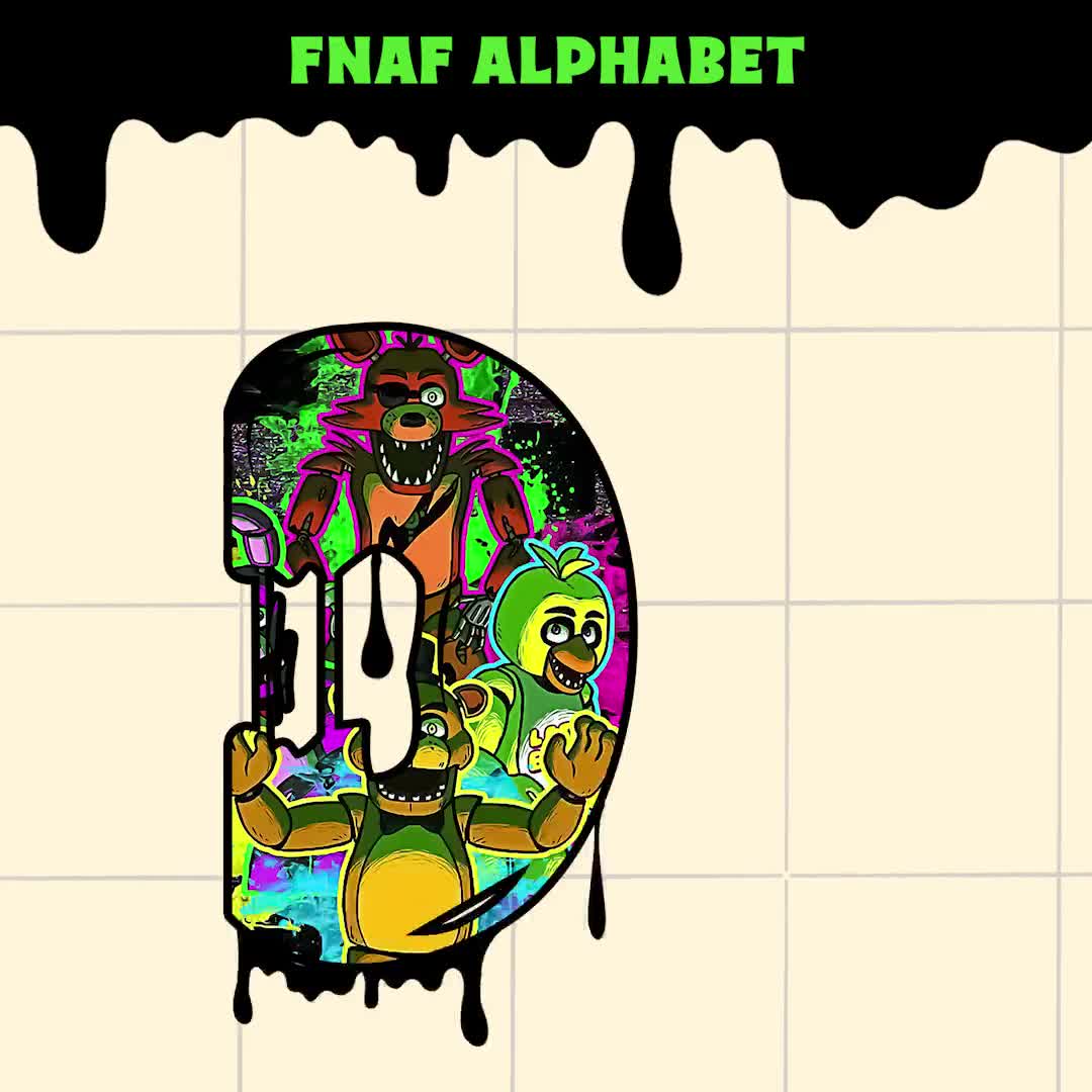 Instant Download Printable Fnaf Full Alphabet Party