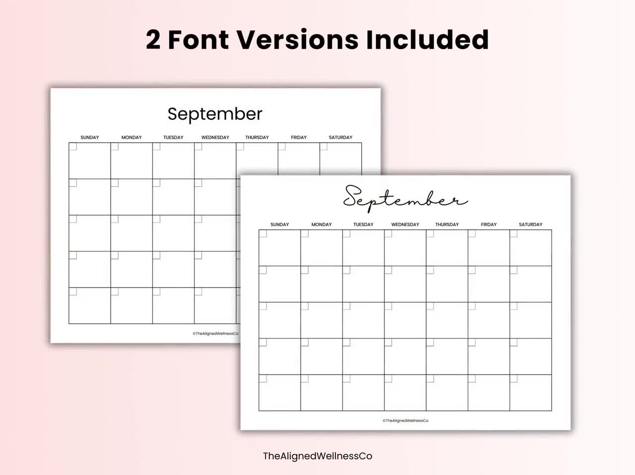 Free 2021 Editable Calendar Video Printable Calendar