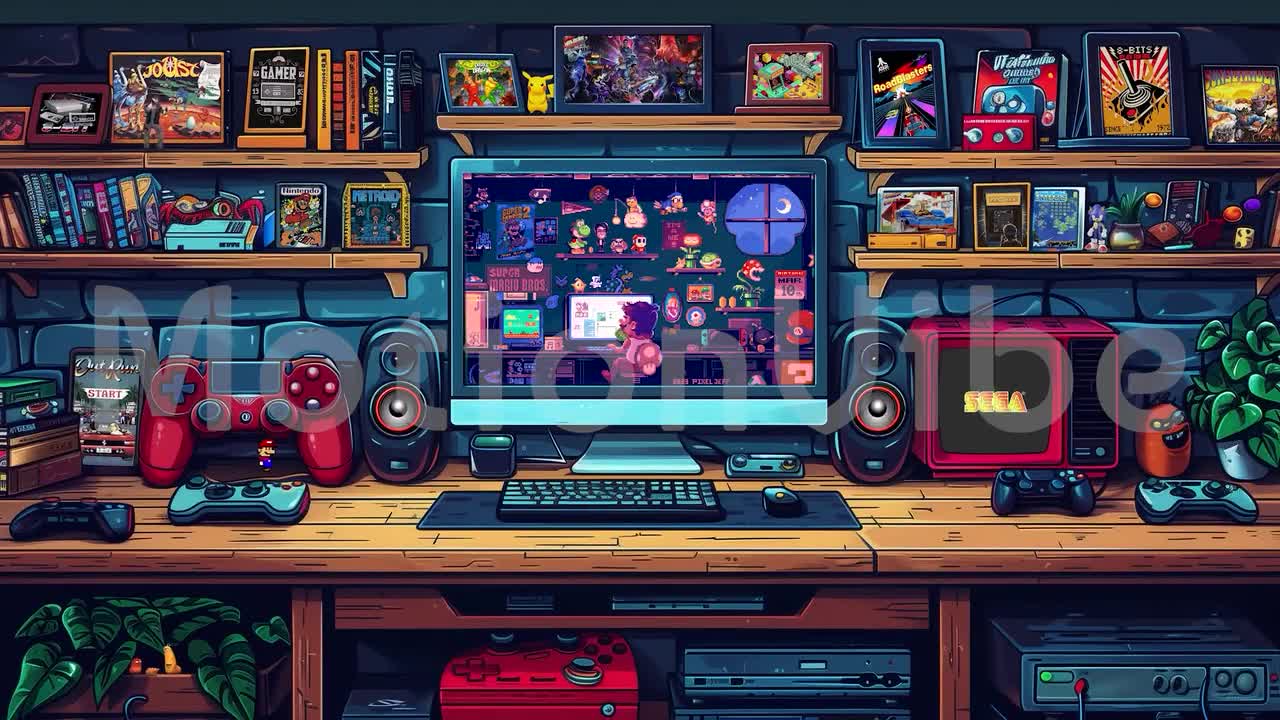 Retro Video Game Backgrounds