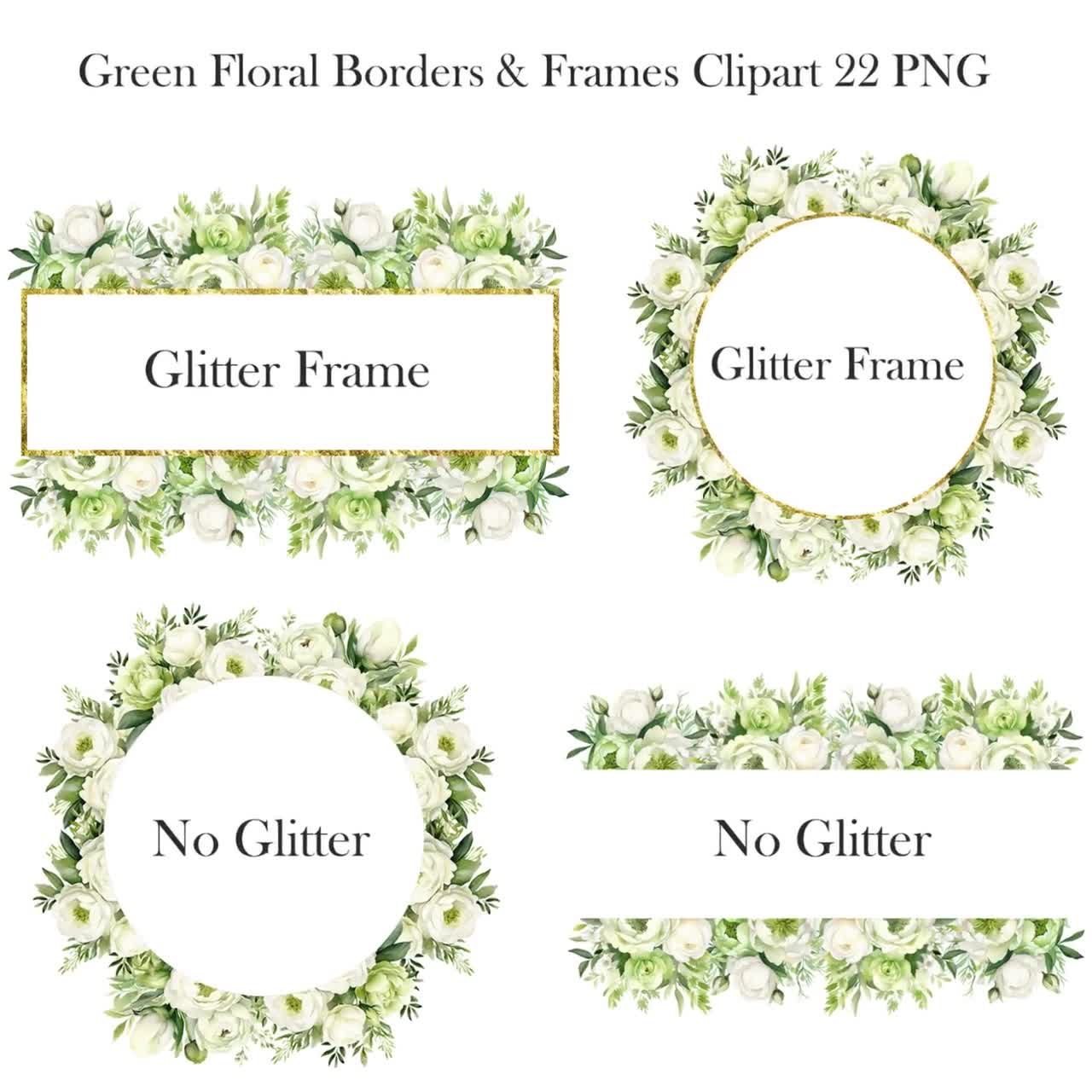 Green Flower Frame