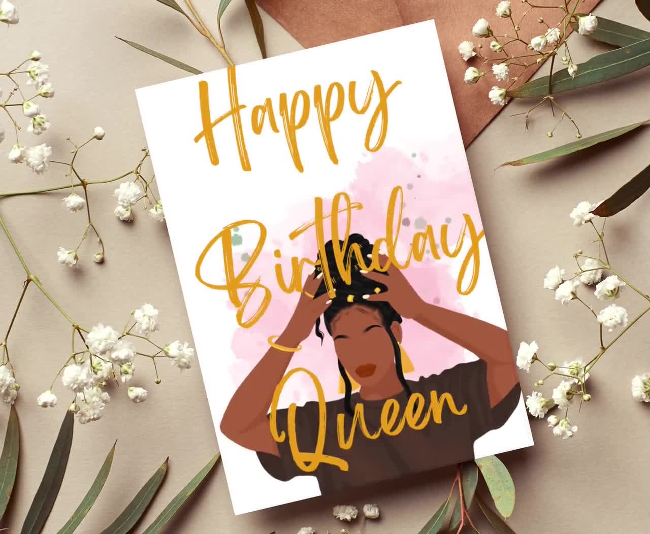 Gift Card Happy Birthday Queen Happy Birthday My Queen Card – The
