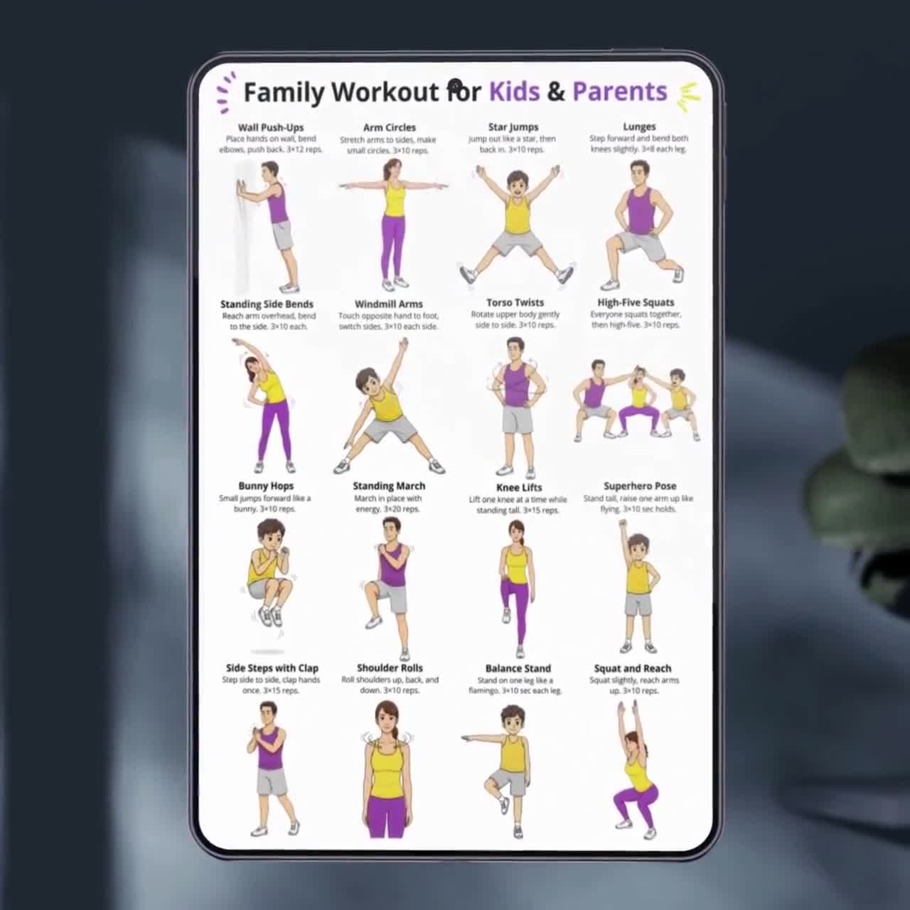 Family Exercise For Kids