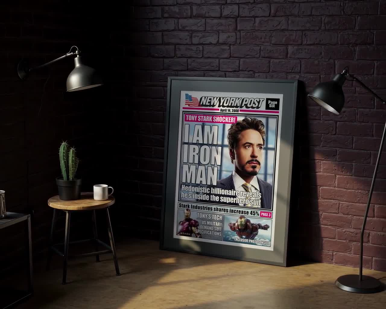 Iron Man Newspaper Report Planning
