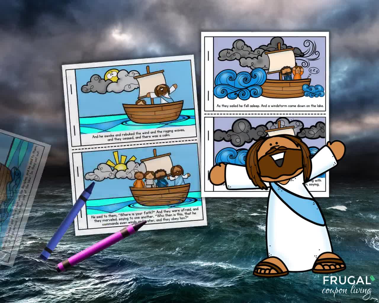 Jesus Calms The Storm Jesus Calms The Storm Kids Faith Bible