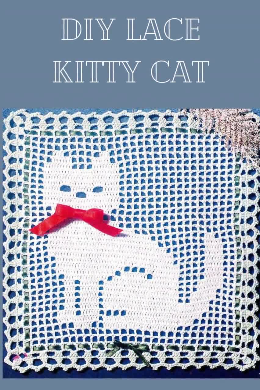 Cat Filet Crochet Pattern