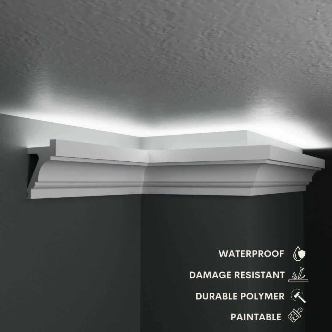 Led Indirect Lighting Crown Molding 2m Lighting Coving For LED Strip