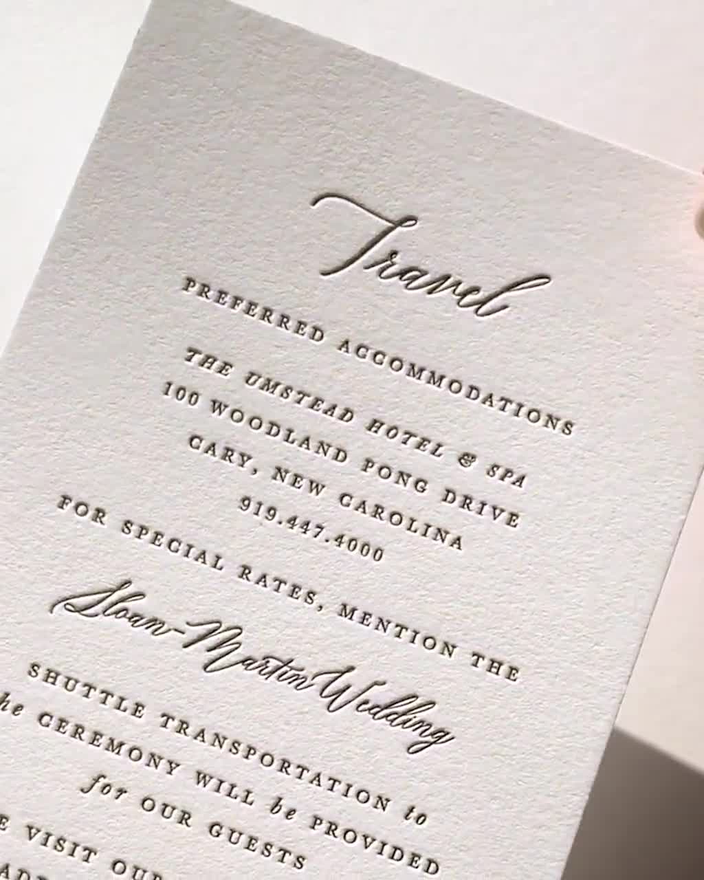 Invitaciones Con Tipografía Ruborizada
